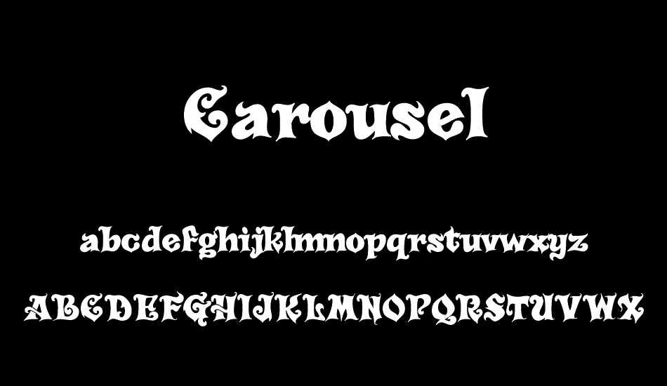 Carousel free font