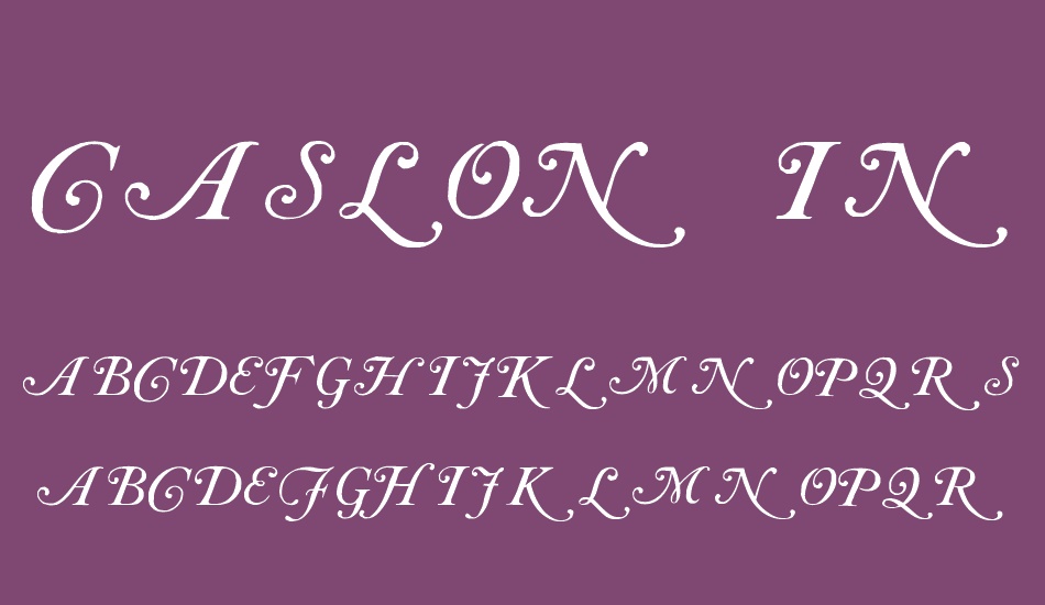 Caslon Font Family free font