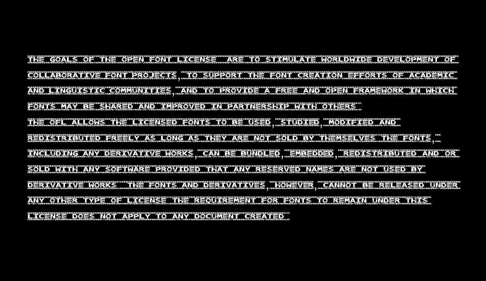 Caution free font