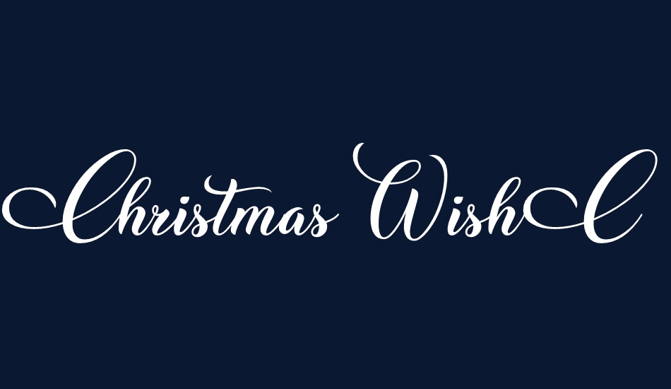 Christmas Wish Calligraphy Free Font