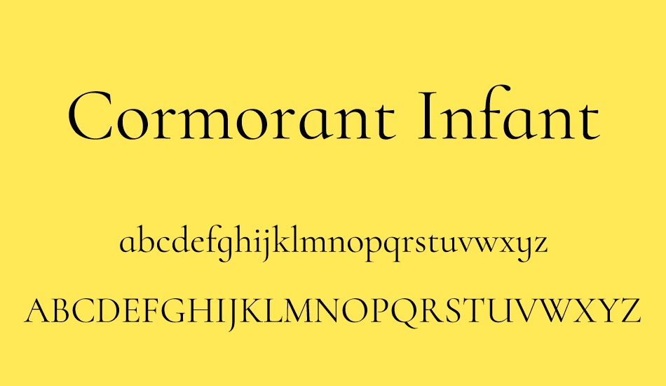 Cormorant Infant free font