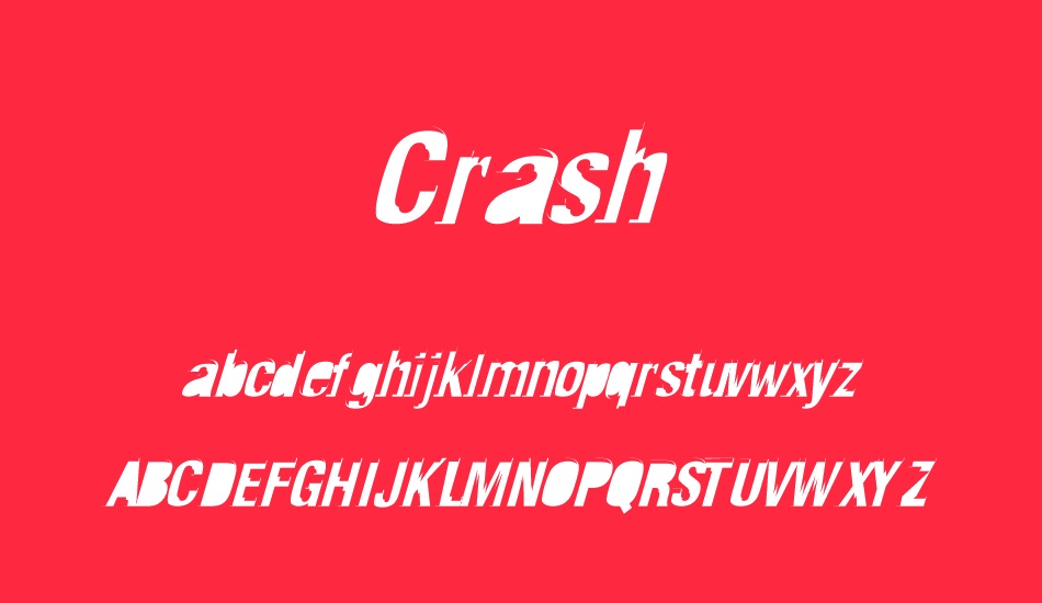 Crash free font