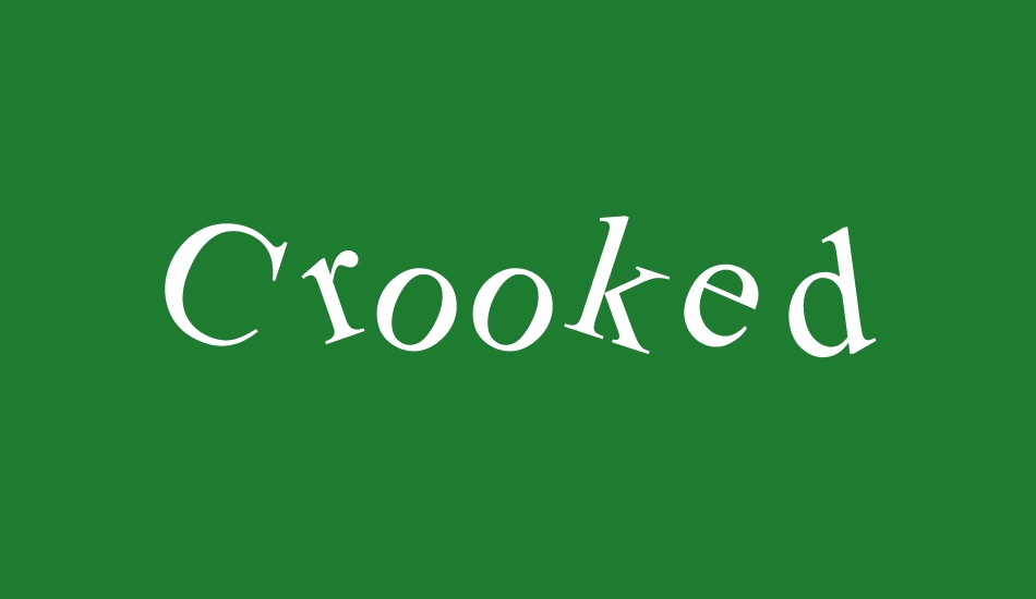Crooked free font