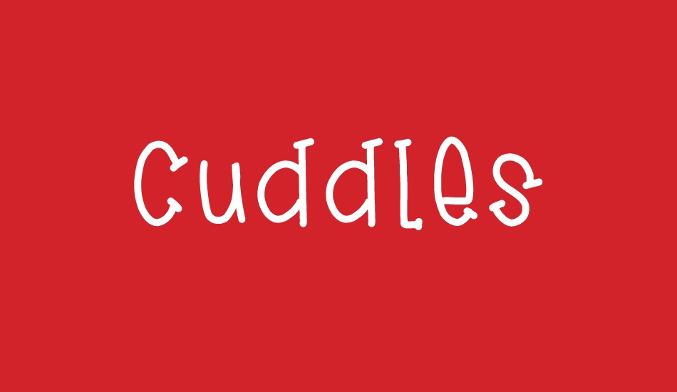 Cuddles free font