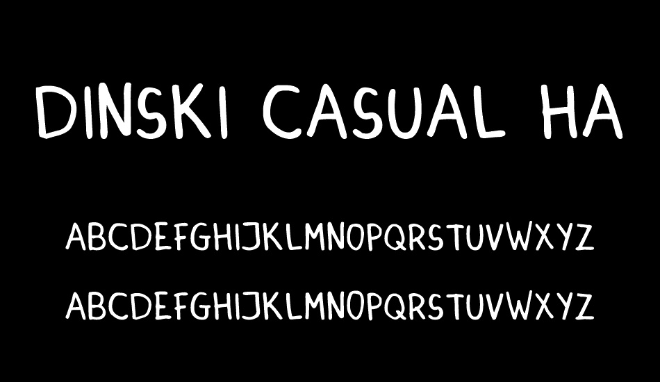 Dinski Casual Handwriting free font