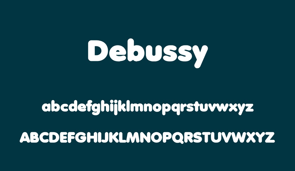 Debussy free font