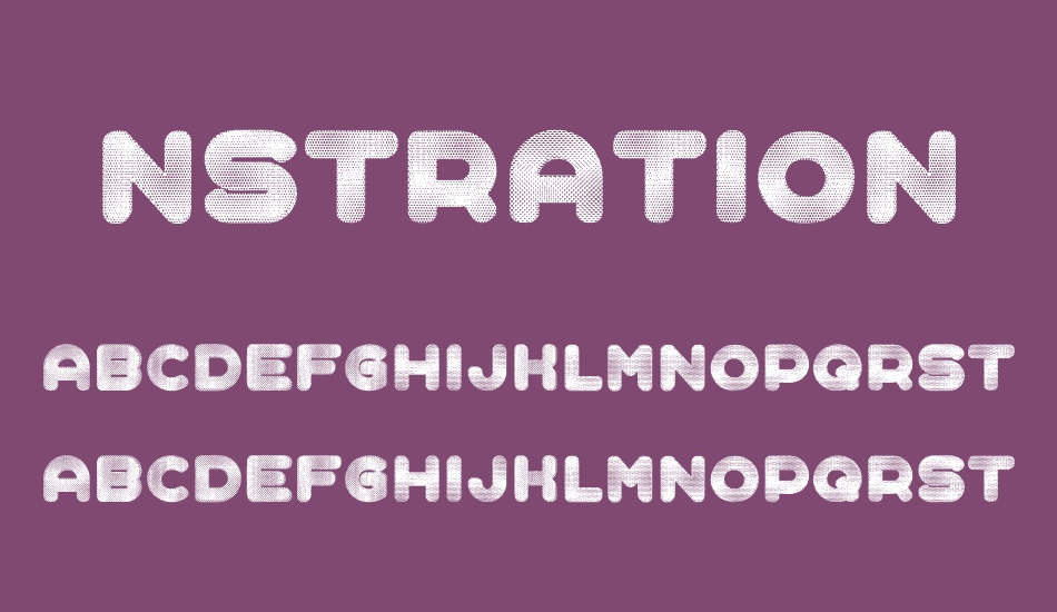 Demonstration Font free font