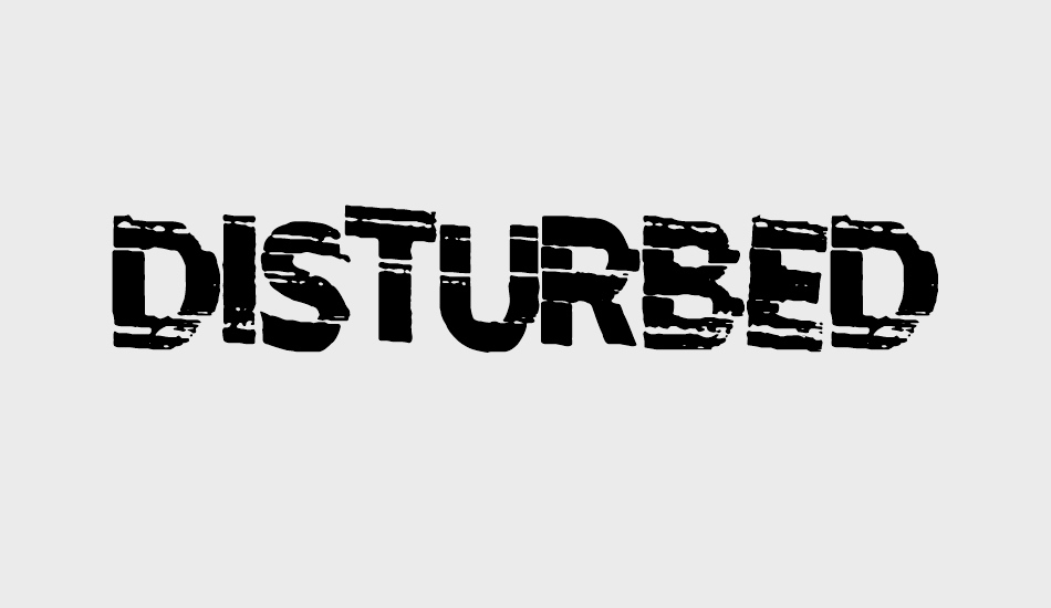 Disturbed free font