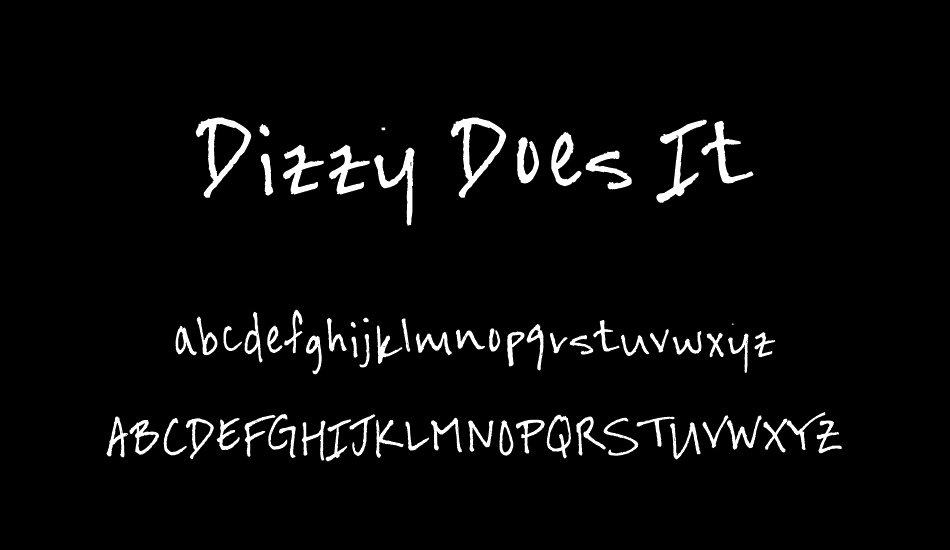 Dizzy Does It free font