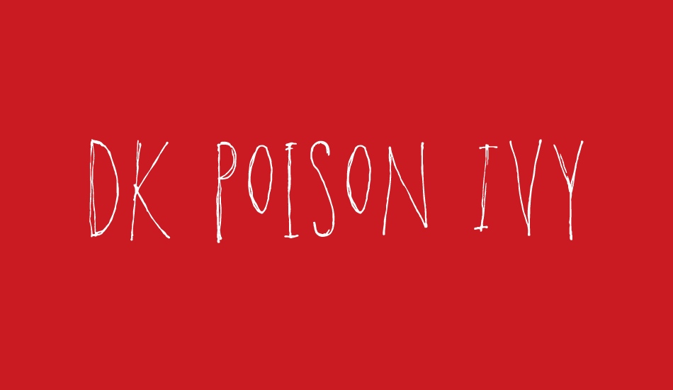 DK Poison Ivy free font