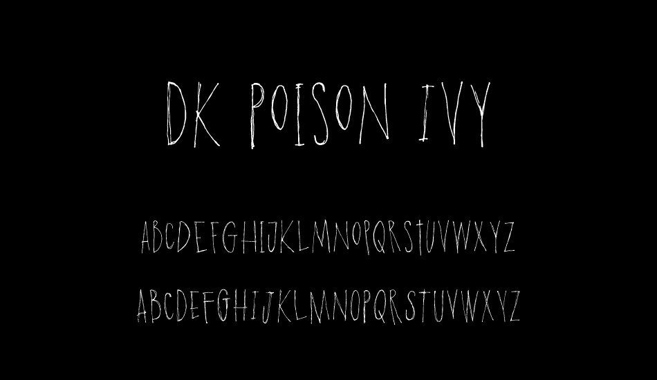 DK Poison Ivy free font