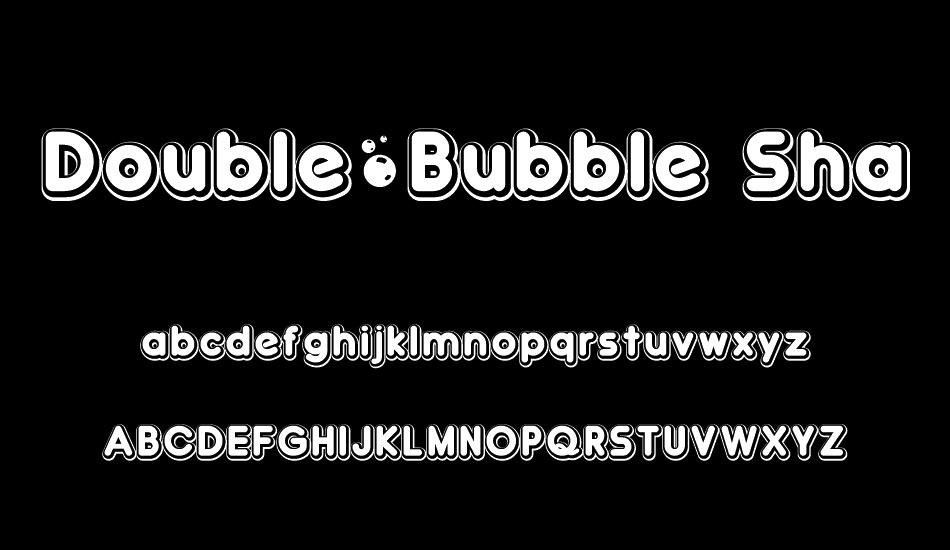 Double Bubble free font