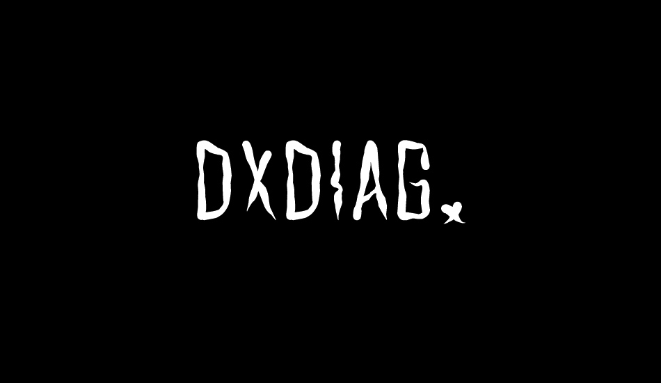 Dxdiag free font