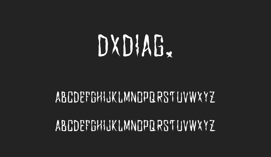 Dxdiag free font