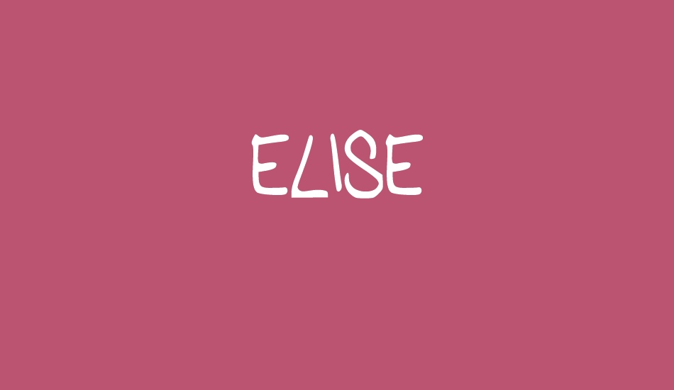 Elise free font