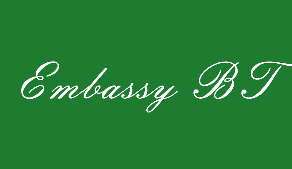 Embassy BT free font