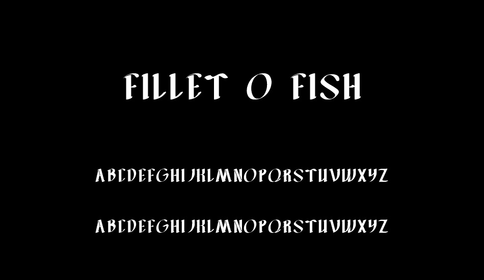 Fillet O Fish free font