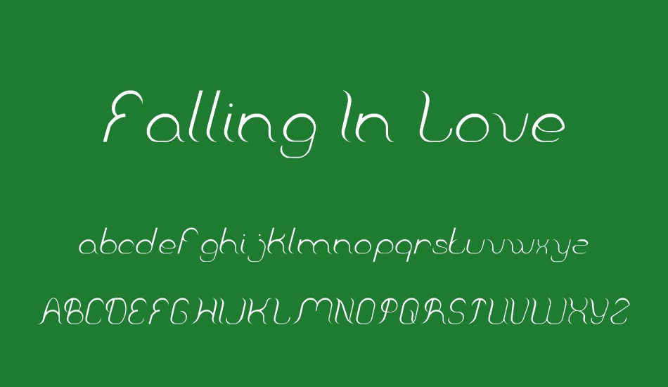 Falling In Love free font