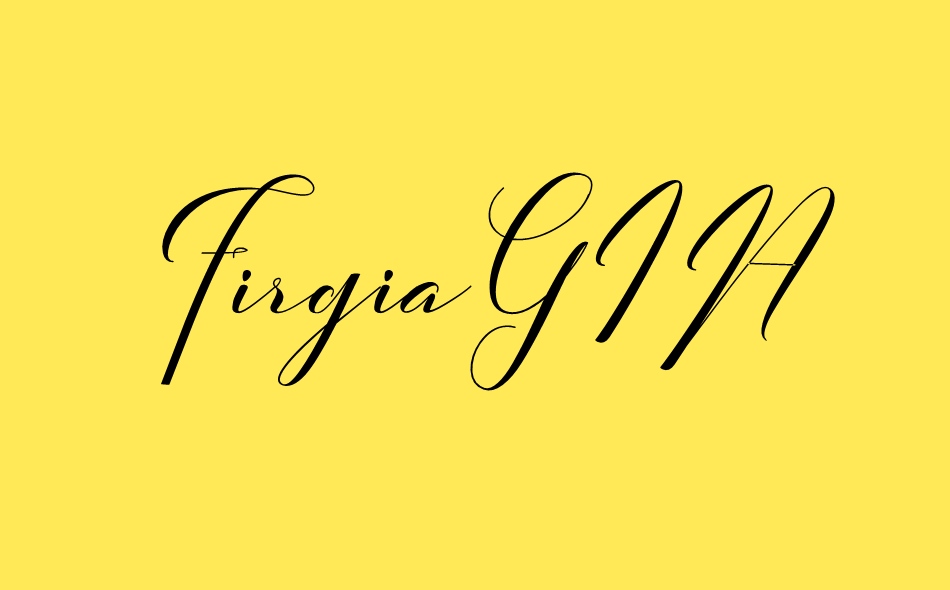 Firgia Gia free font