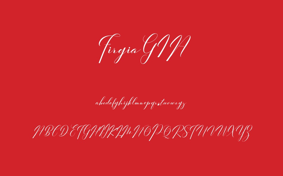 Firgia Gia free font