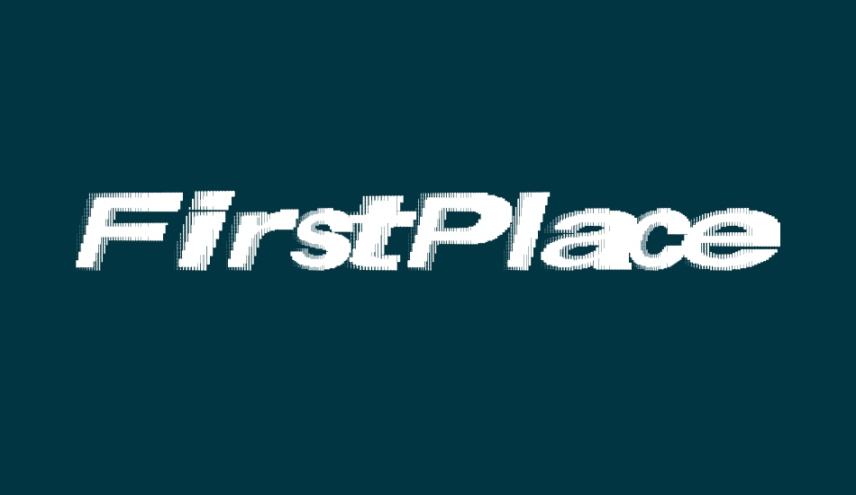 First Place free font