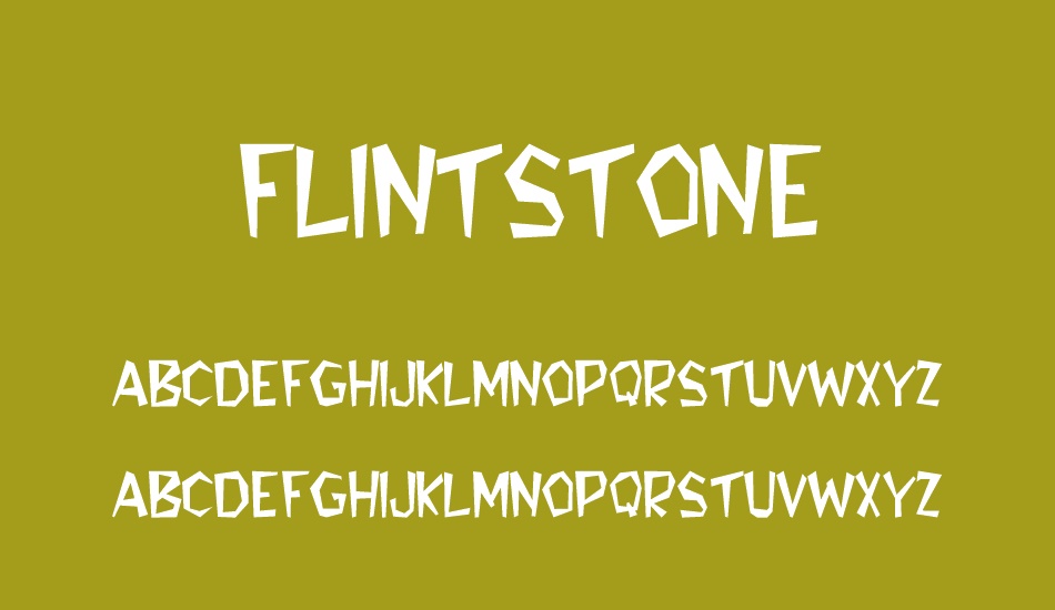 FlintStone free font