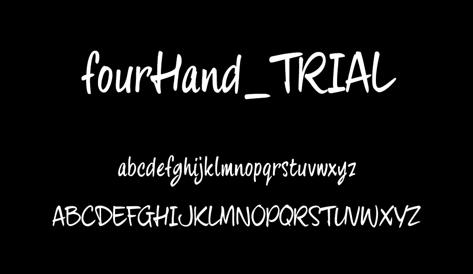Four Hand free font