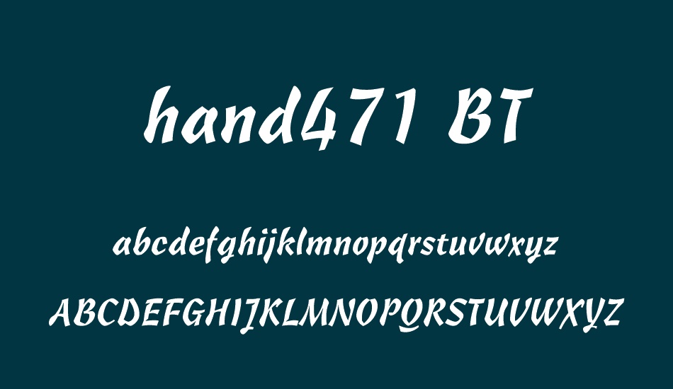 Freehand471 BT free font