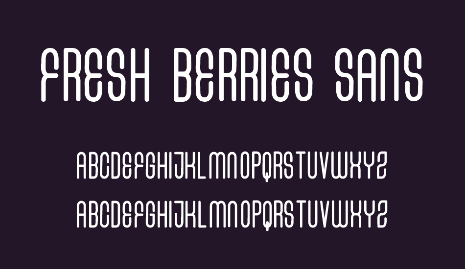 Fresh Berries - Script and Sans Font free font