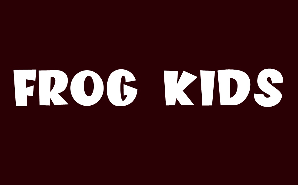 Frog Kids free font