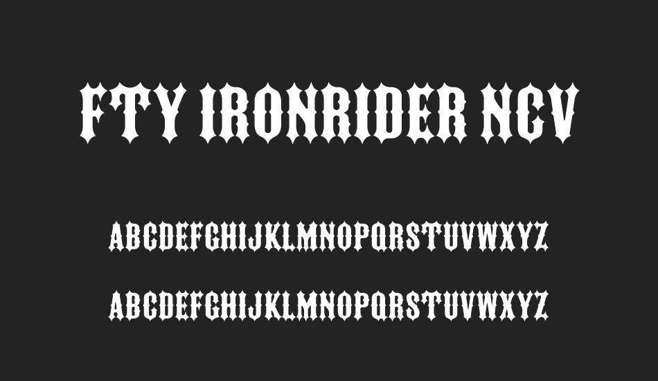 Iron Horse free font