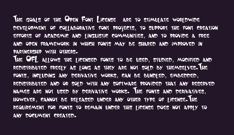 Garfield the Cat free font