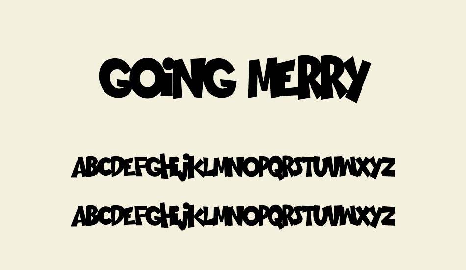 Going Merry free font