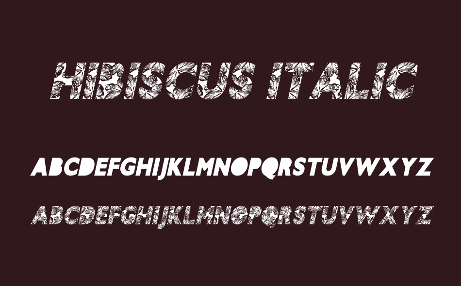 Hibiscus free font