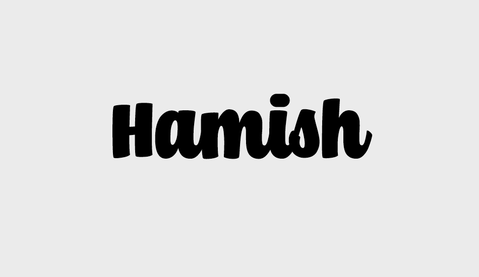 Hamish free font