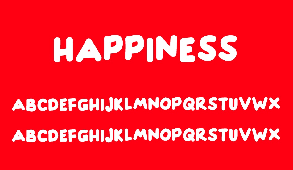 Happiness free font