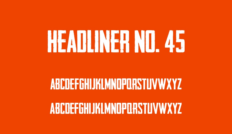 Headliner No. 45 free font