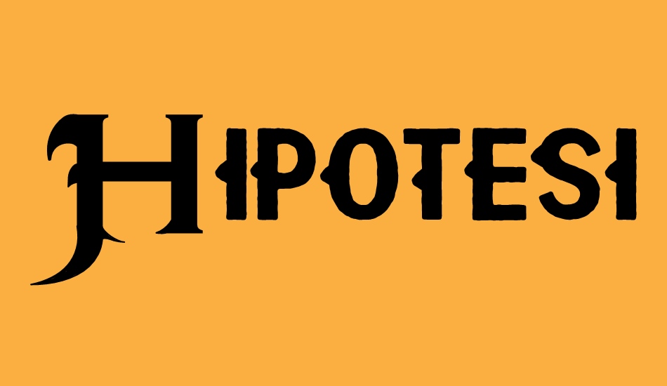 Hipotesis free font