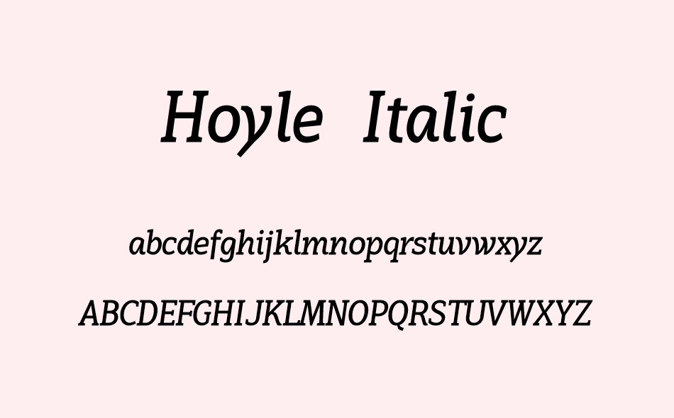 Hoyle free font