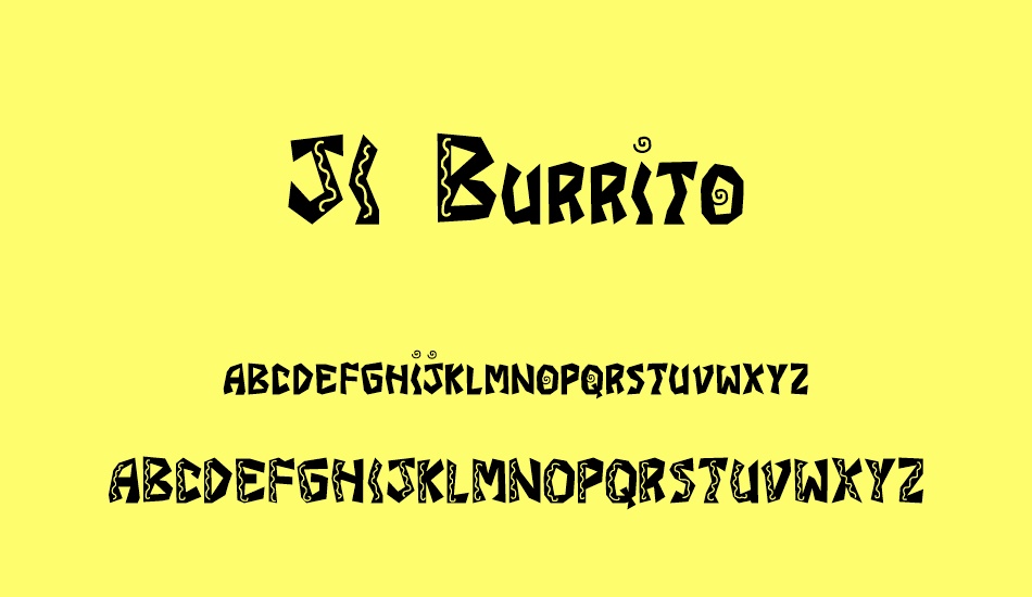 JI Burrito free font