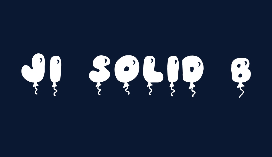 JI Balloon Caps free font