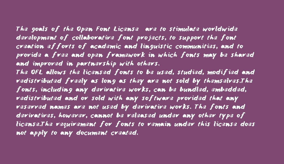 Janice Hand Ink free font