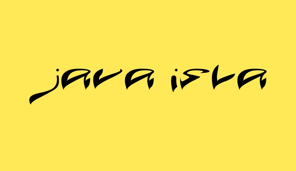 Java Island free font
