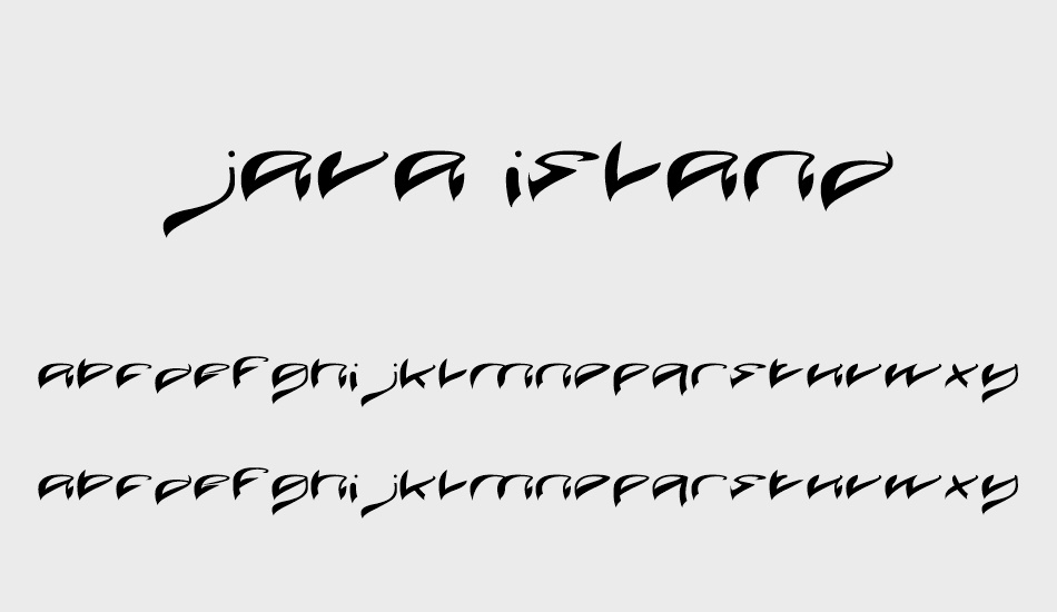 Java Island free font