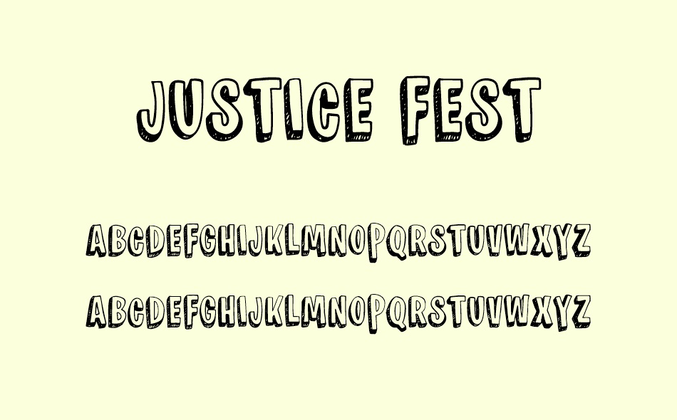 Justice Fest free font