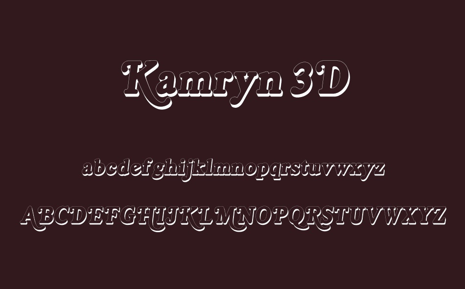 Kamryn free font