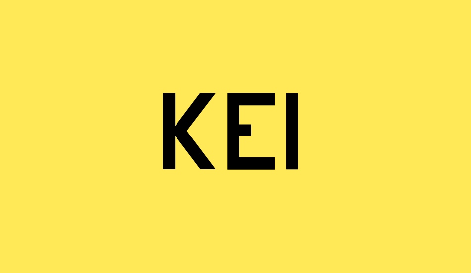 Kei free font