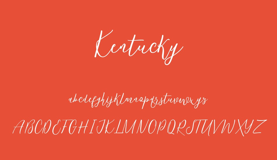 Kentucky free font