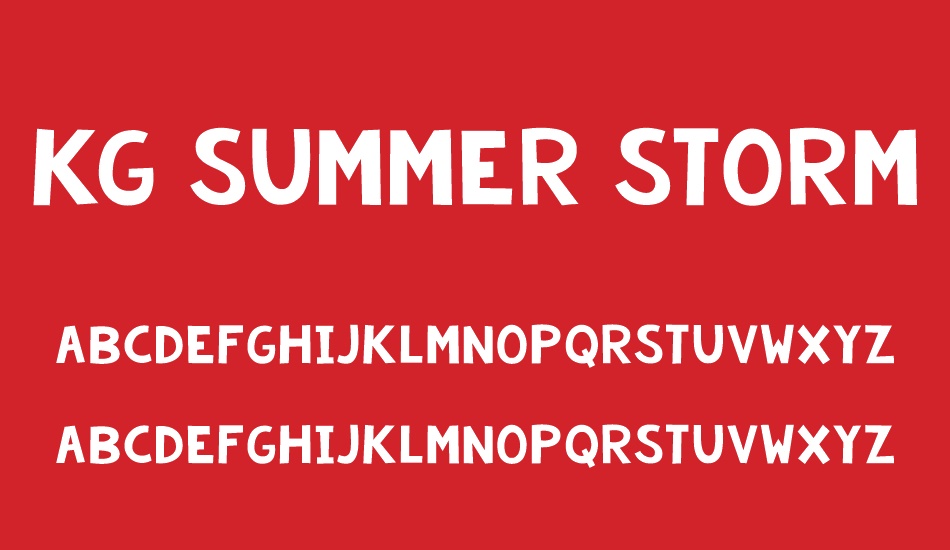 KG Summer Storm free font