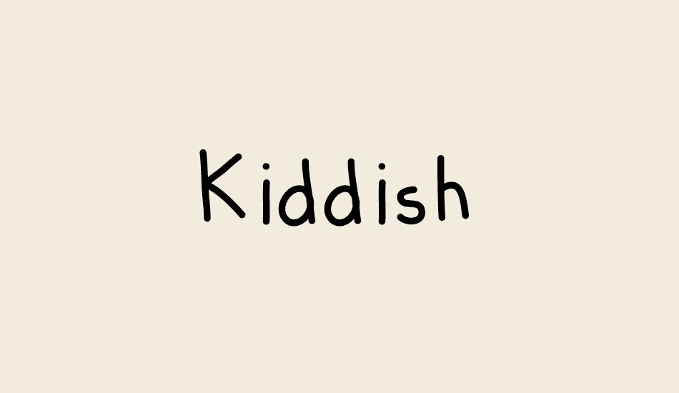 Kiddish free font